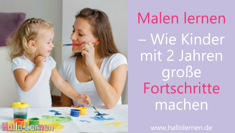 Malen lernen – Wie Kinder mit 2 Jahren große Fortschritte machen ...
